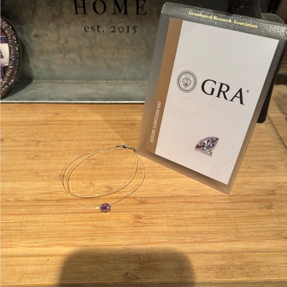 Jewelry | 333 2 Ct Pink Moissanite Invisible Floating Necklace | Poshmark